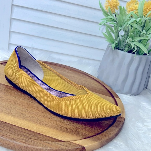 Rothy's | Shoes | Rothys Marigold Mustard Yellow The Point Flat ...